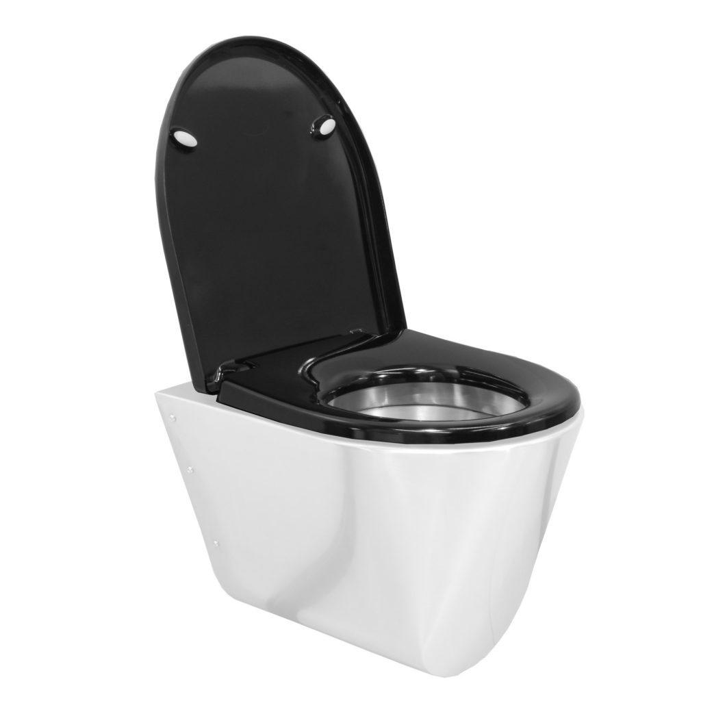 Kunststoff WC-Sitz schwarz - HEBERHARD