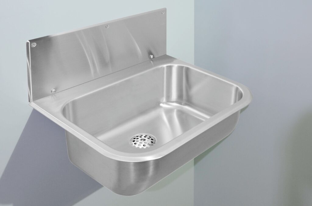 Edelstahl Ausgussbecken SOLID 490 Siebv - HEBERHARD
